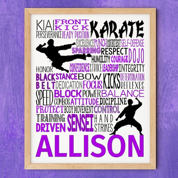 Karate Poster - Etsy