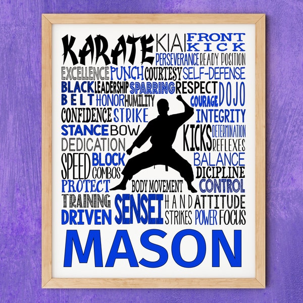 Karate Poster - Etsy