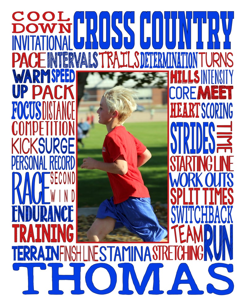 Personalized Cross Country Poster Gift for Runners Cross - Etsy