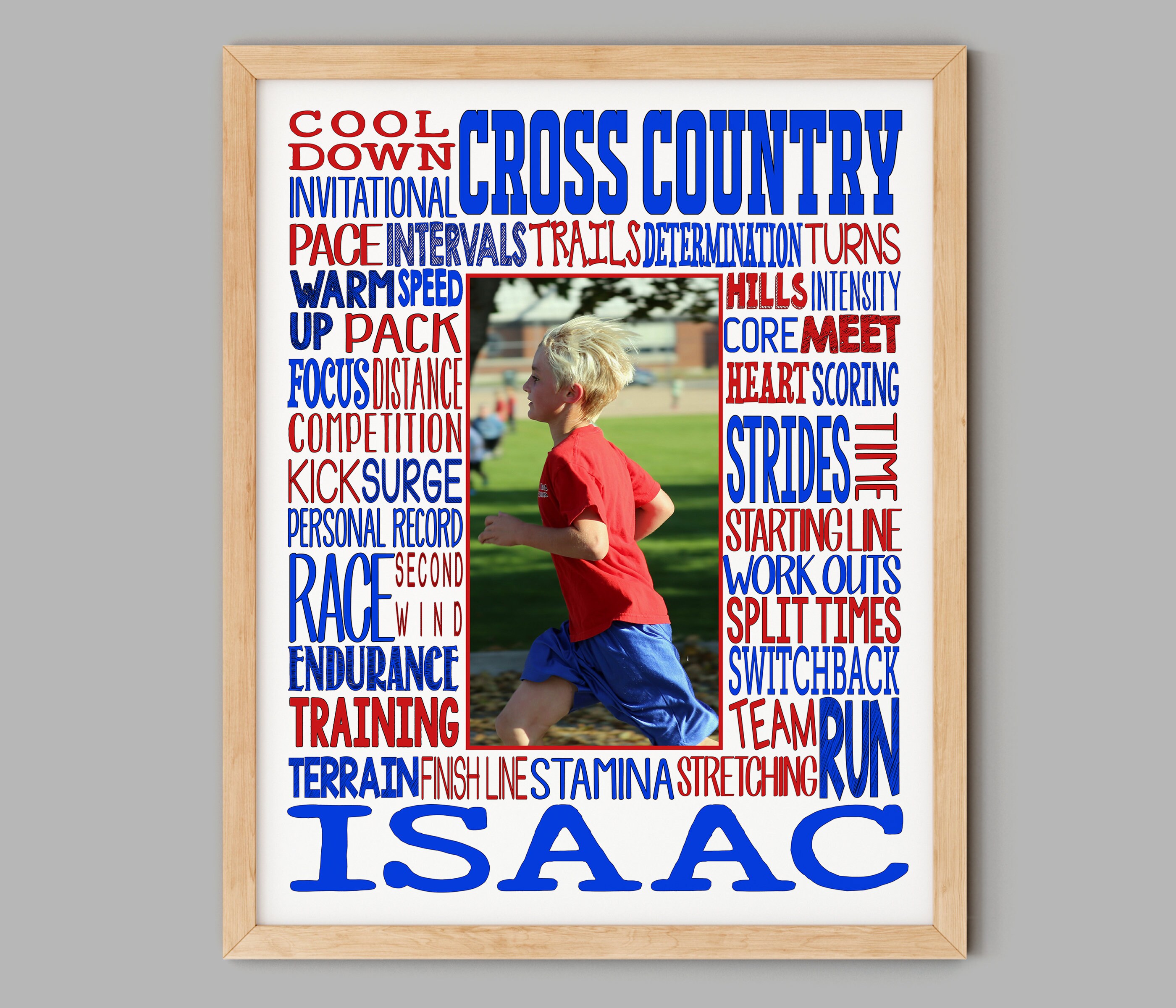 Personalized Cross Country Poster, Gift for Runners, Cross Country Team ...
