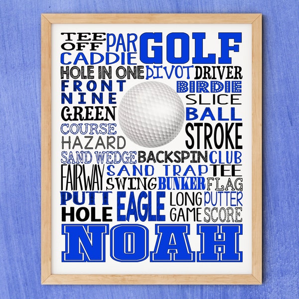 Golf Word Art - Etsy