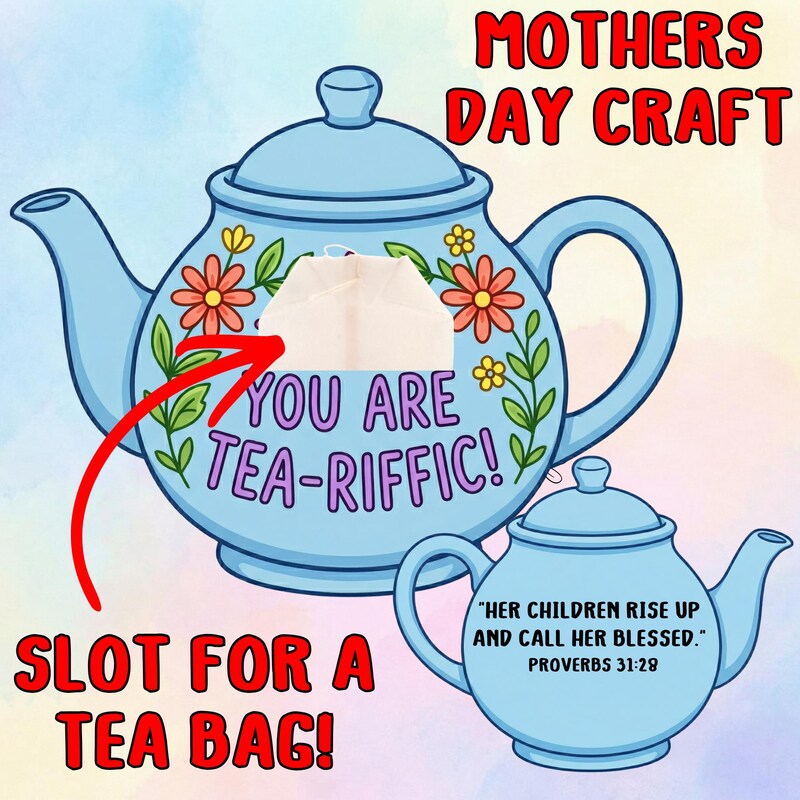 Mothers Day Teapot Card - Etsy