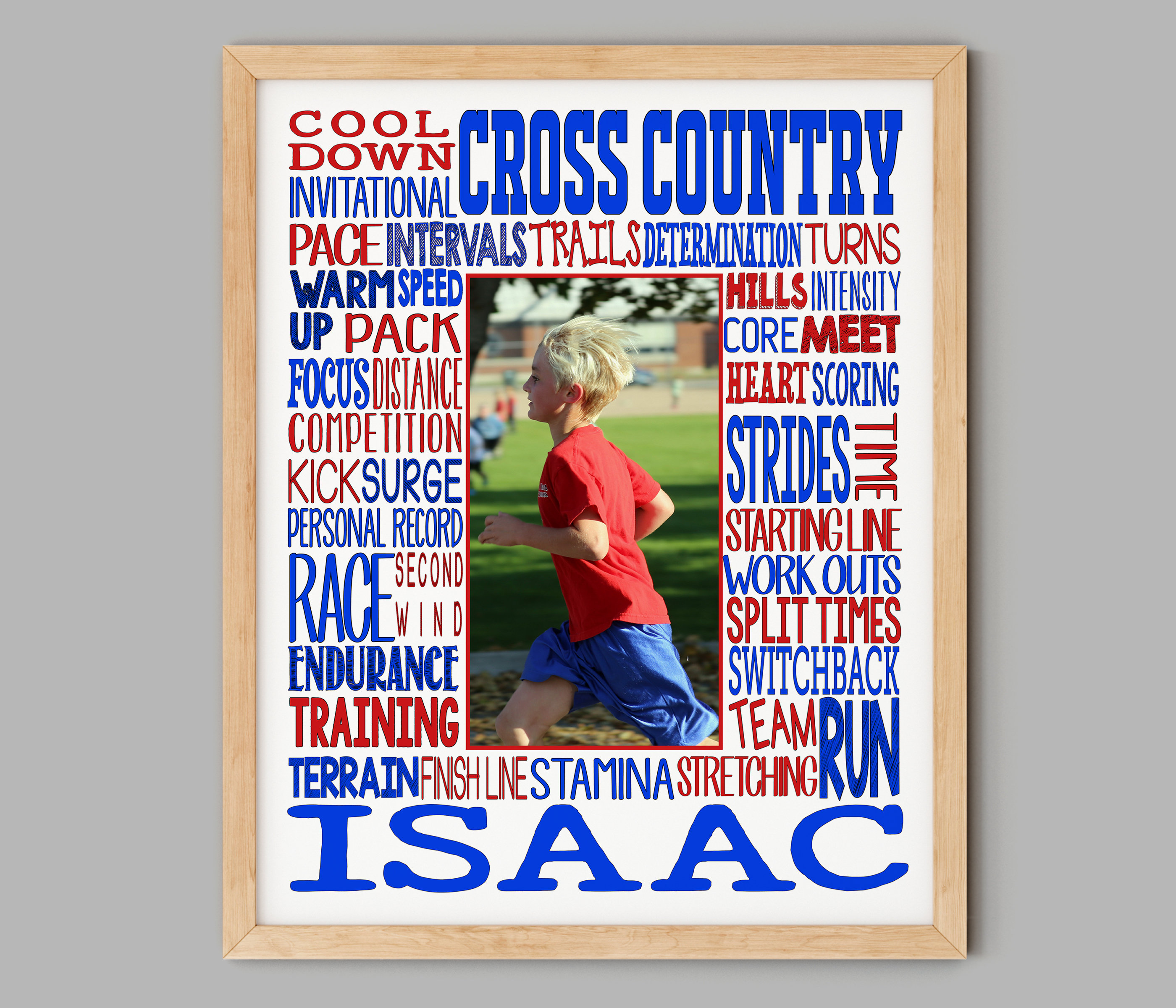 Personalized Cross Country Poster, Gift for Runners, Cross Country Team ...