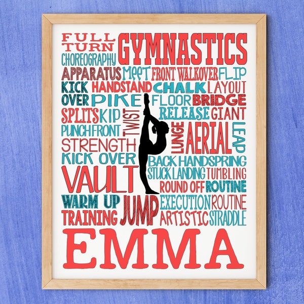 Gymnastic Poster - Etsy
