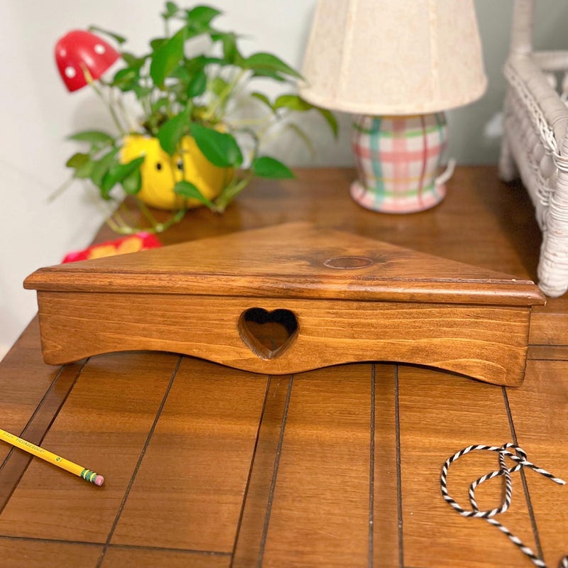 Wood Heart Shelf - Etsy