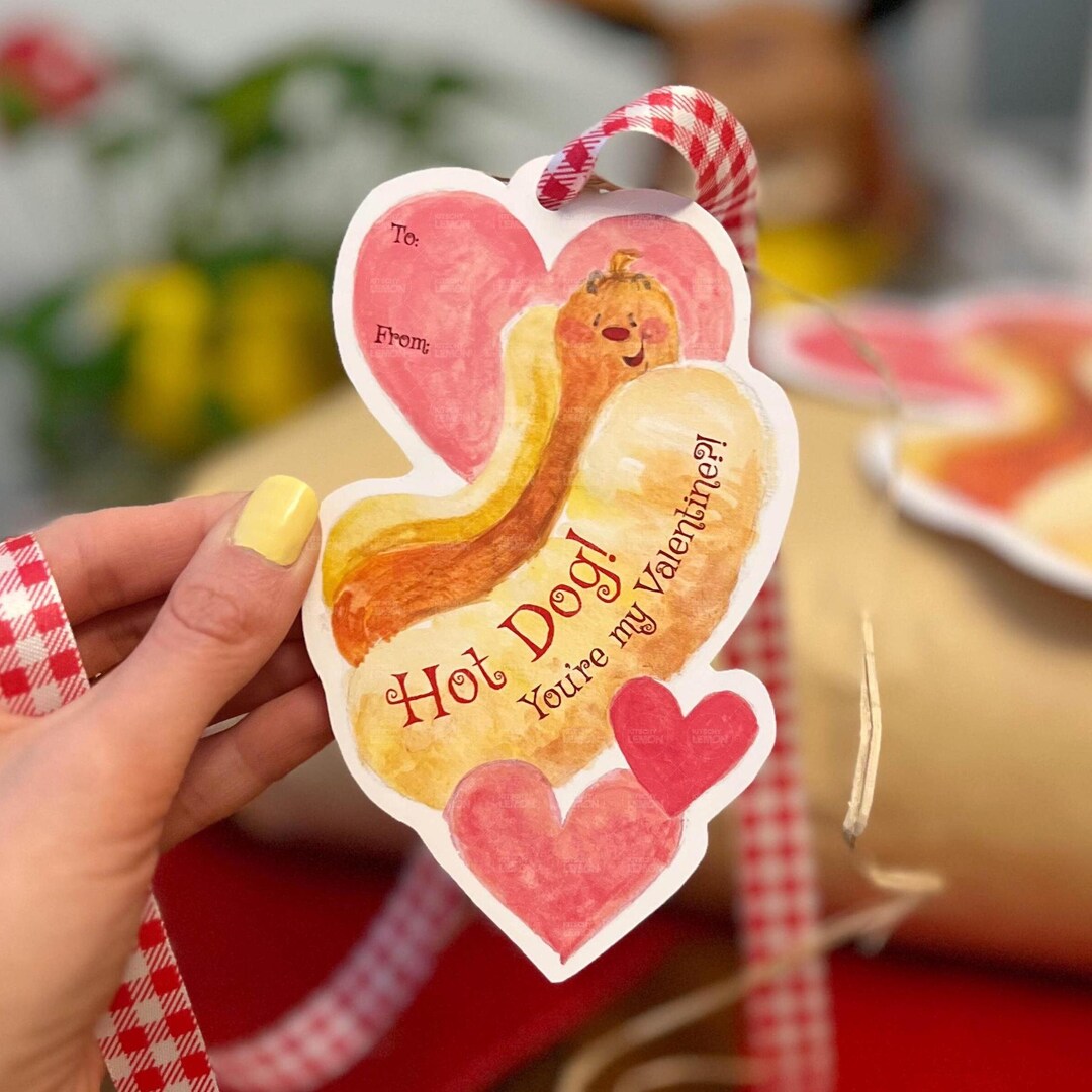 Hot Dog Gift Tags and Paper Décor (printable PDF & JPG) - Etsy