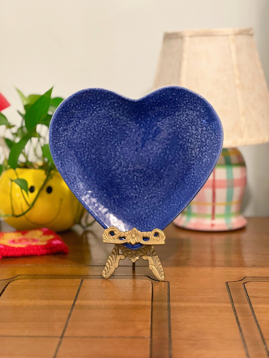 Vintage Lord & Taylor Blue Cottagecore Heart Plate Made in Italy - Etsy