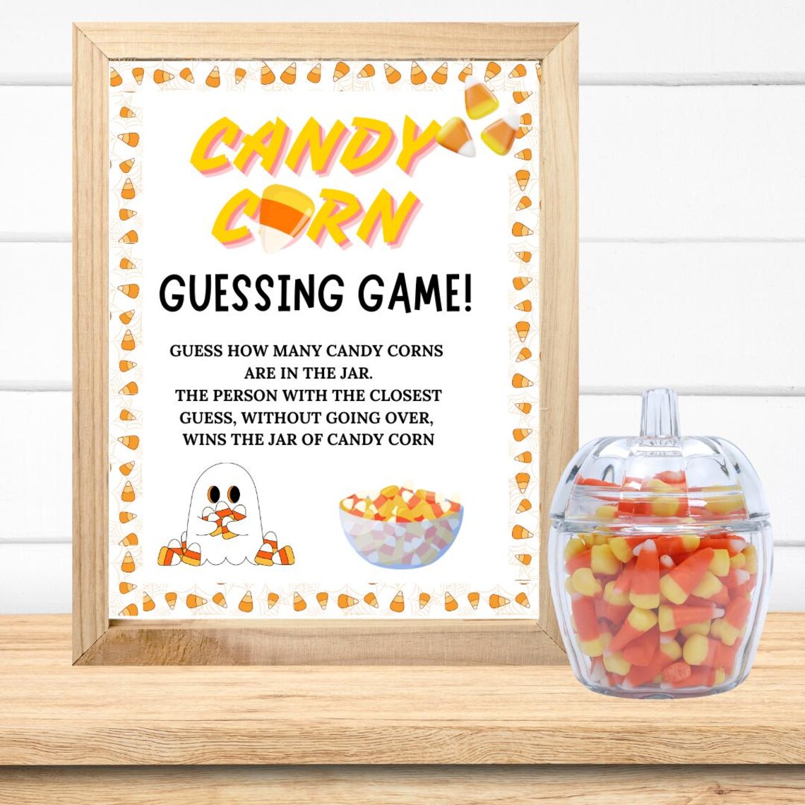 Candy Corn Guessing Game Printable, Halloween Party Game, Halloween ...