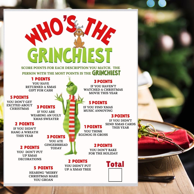Grinch Scavenger Hunt - Etsy