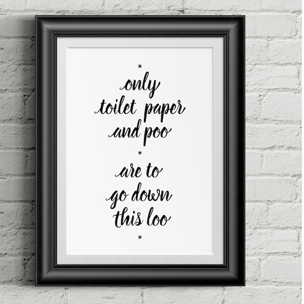 Toilet Sign - Etsy