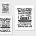 Shoes off Sign Digital Printable Leave Shoes and Worries at - Etsy