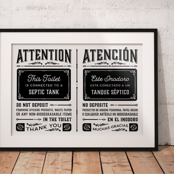 Spanish Bathroom Signs - Etsy
