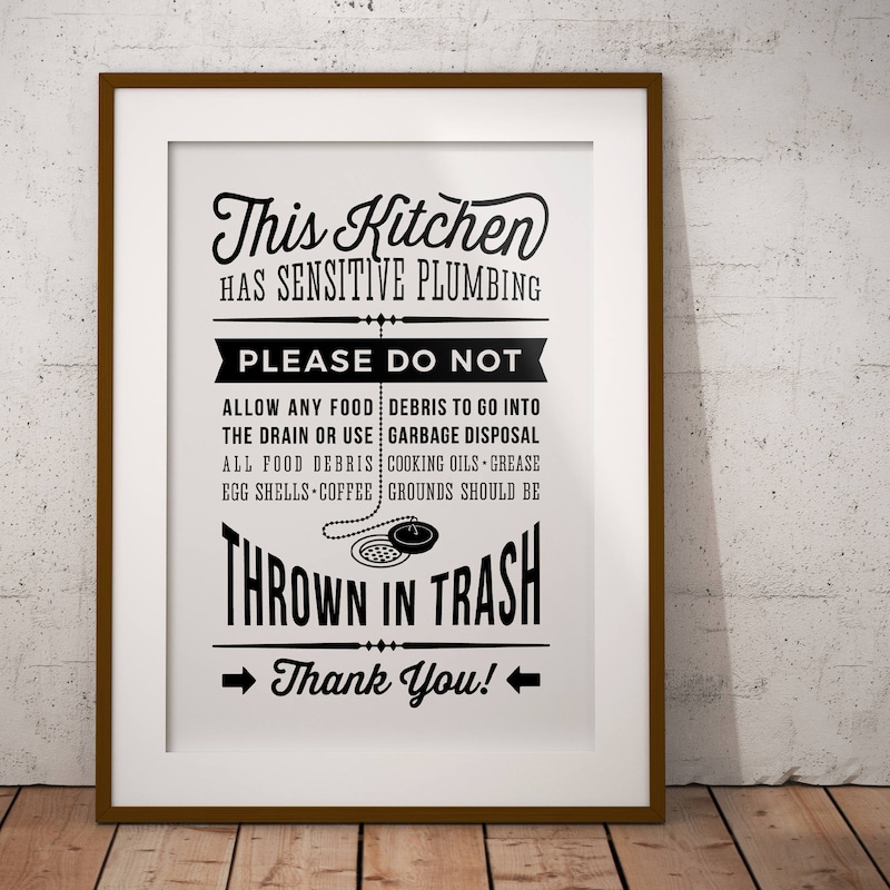 Food Waste Sign - Etsy
