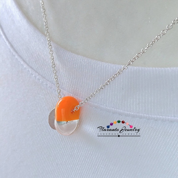 Vintage Lampwork Glass Bead Necklace Etsy