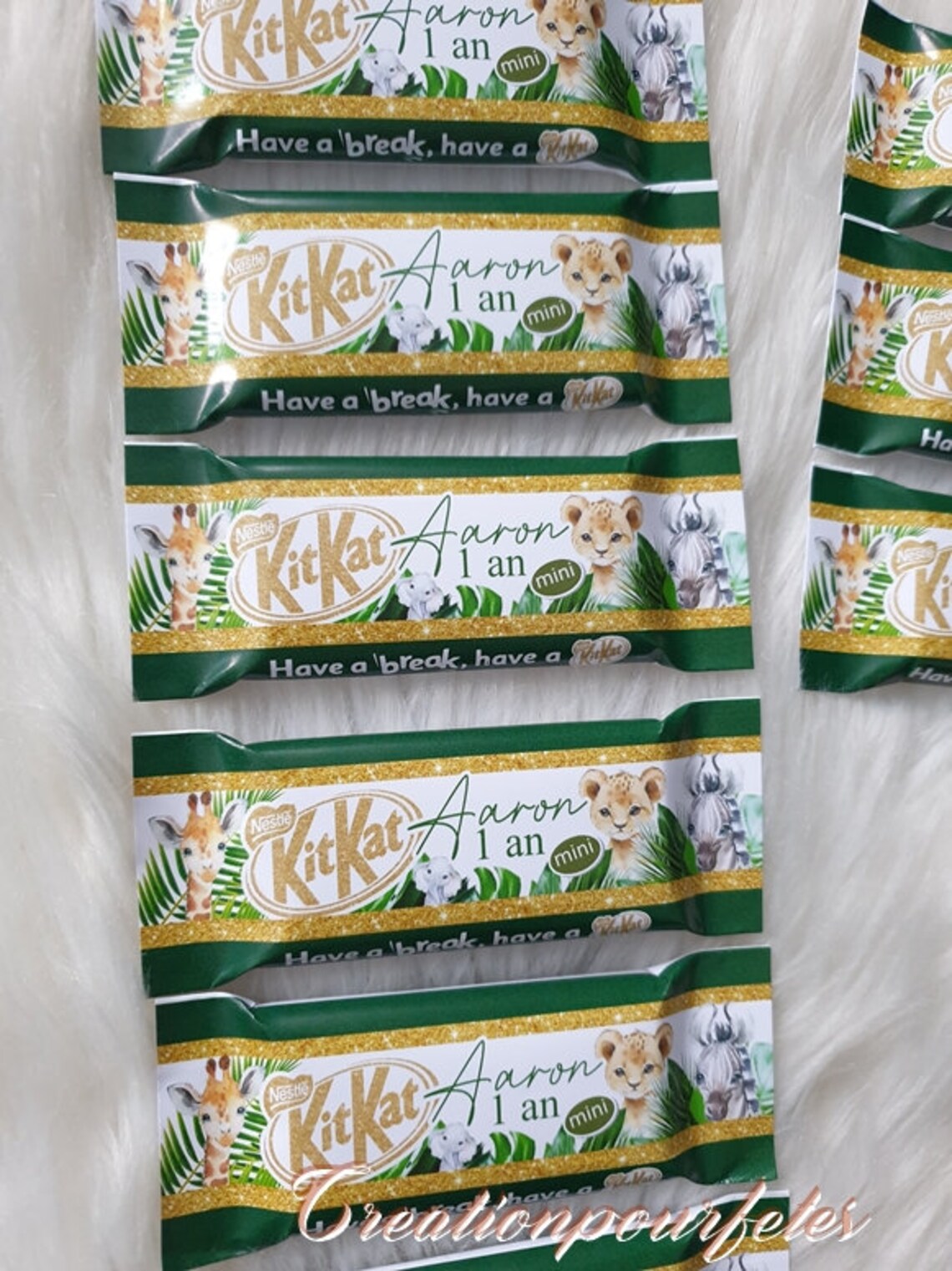 Mini Kit Kat personnalisé thème au choix anniversaire - Etsy France