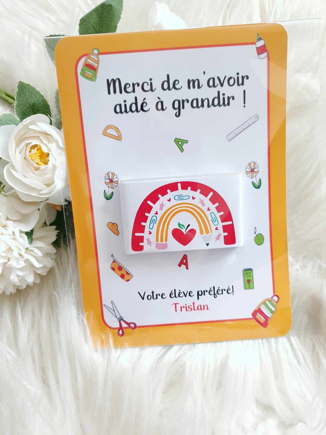 Personalized Chocolate Card End of School Year Gift - Etsy