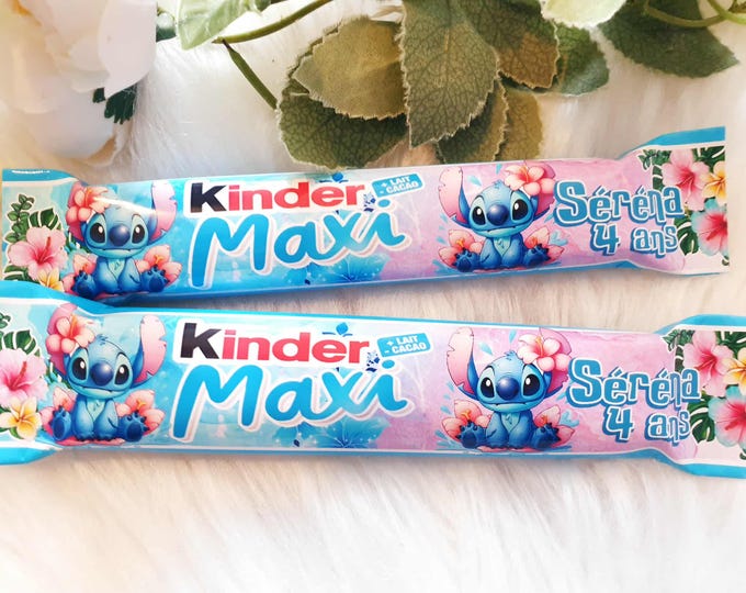 Personalized Kinder Maxi Chocolates for Birthdays, Weddings, Baby ...