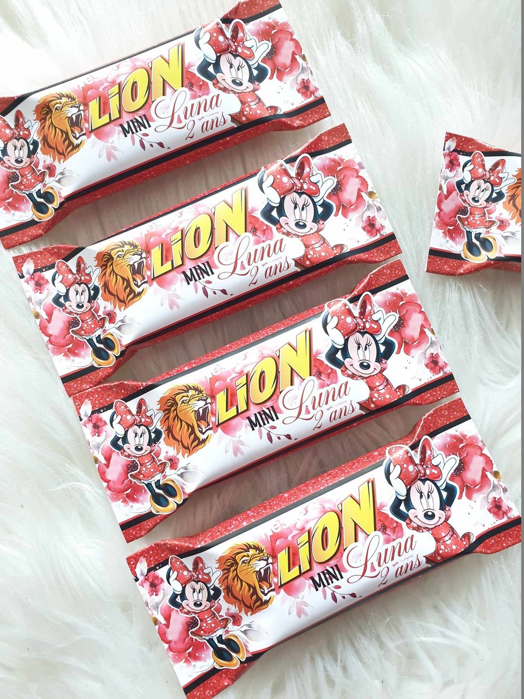 Mini Chocolate Lion Personalized Theme of Your Choice, Birthday ...