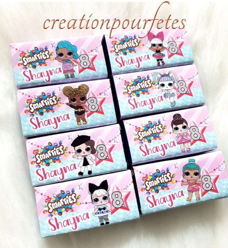 Mini boite Smarties personnalisés thème au choix - Etsy France