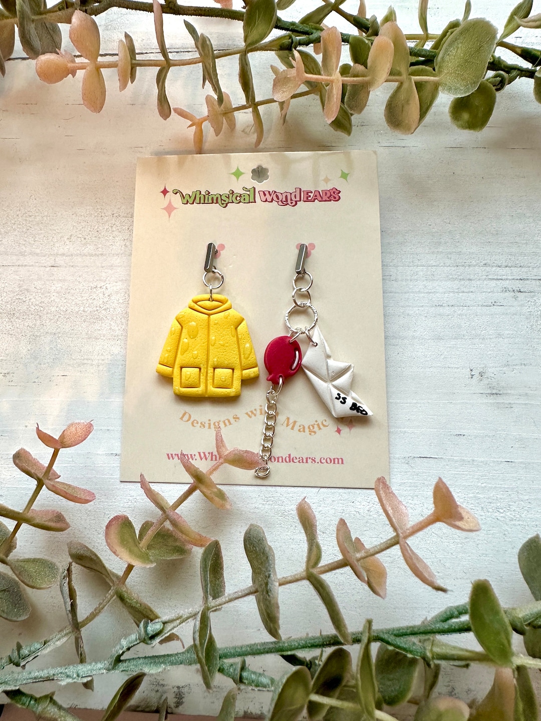 Pennywise Georgie Paper Boat Balloon Red Balloon Horror Movie Halloween ...