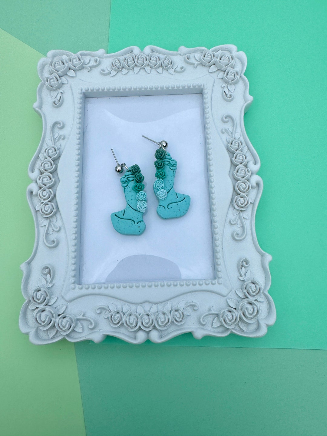 Swift TTPD the Prophecy Greek Statue Floral Inspired Dangle Polymer ...