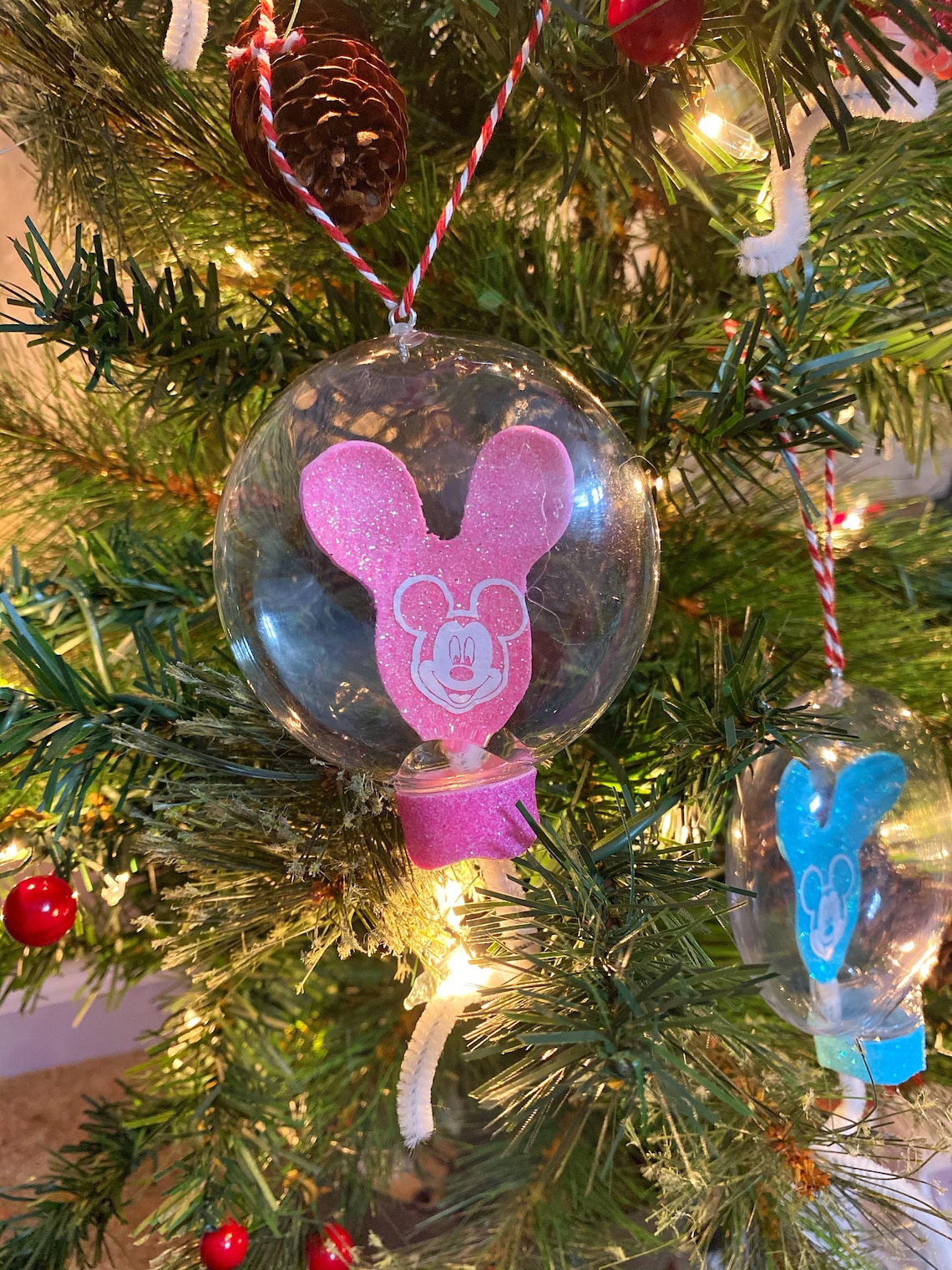 Mickey Balloon Inspired Disney Christmas Holiday Tree Mouse - Etsy