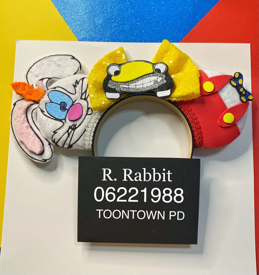 Roger Rabbit Toontown Inspired Disney Mouse Ears Headband - Etsy