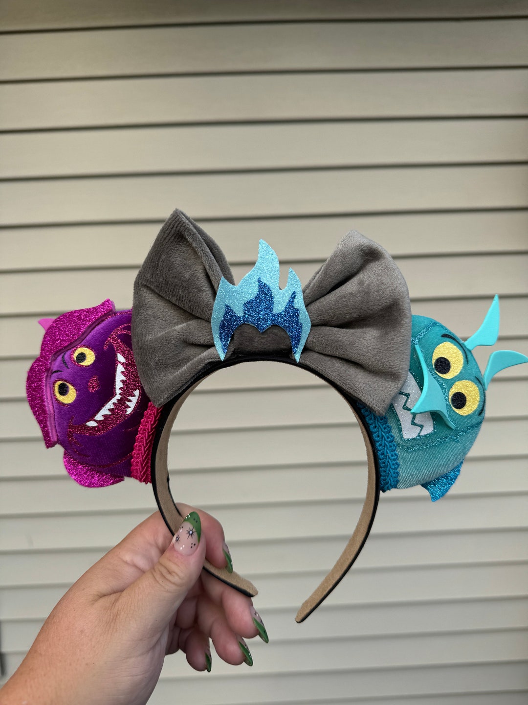 Pain and Panic Hercules Hades Inspired Disney Mouse Ears Headband - Etsy