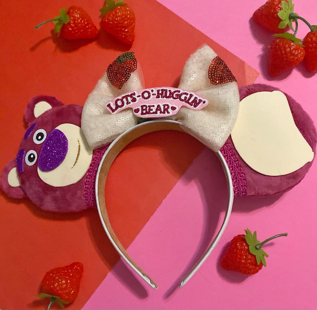 Lotso Huggin Bear Toy Story 3 Pixar Villain Inspired Mouse Ears ...