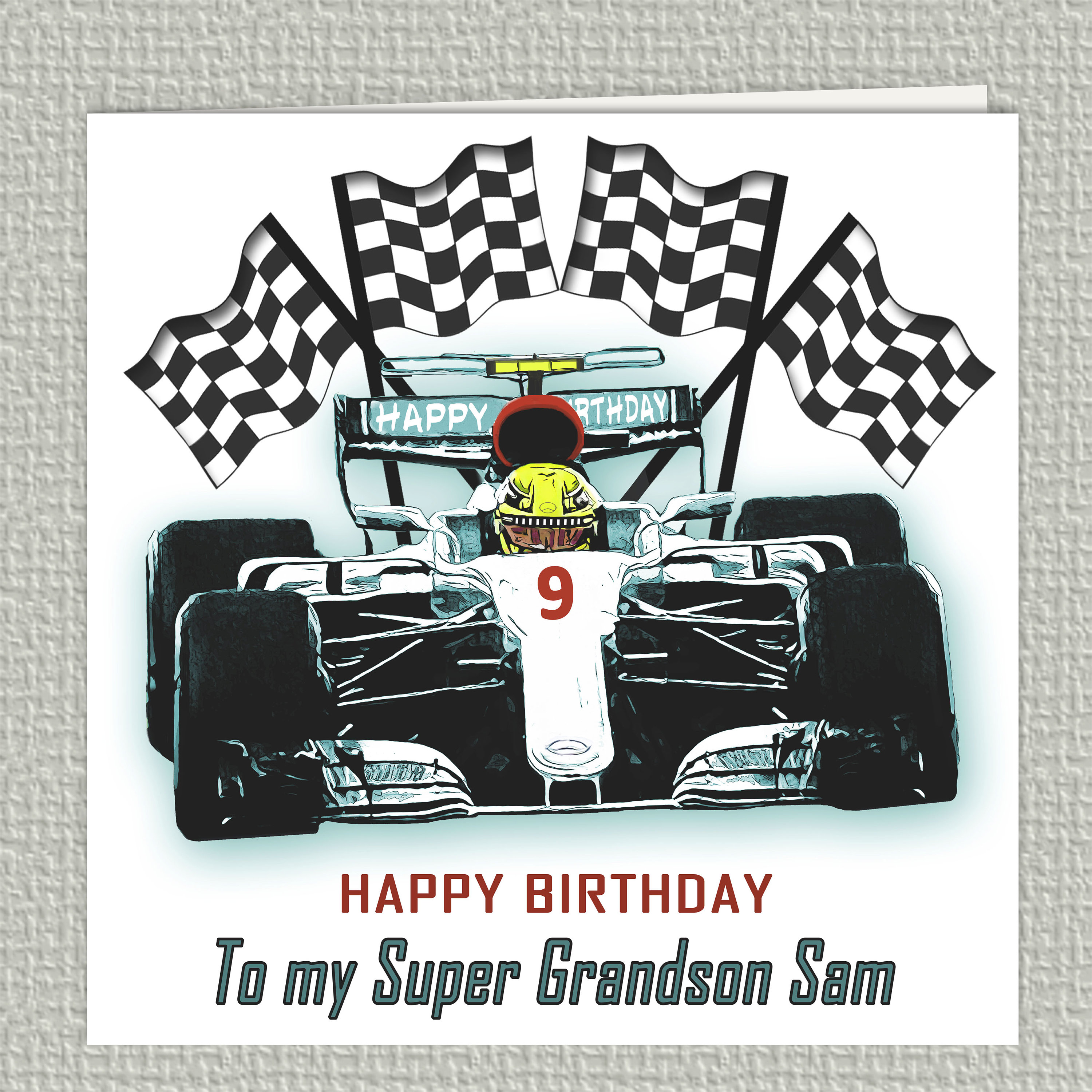 F1 Birthday Card Any Age Personalised Name/relation/message - Etsy UK