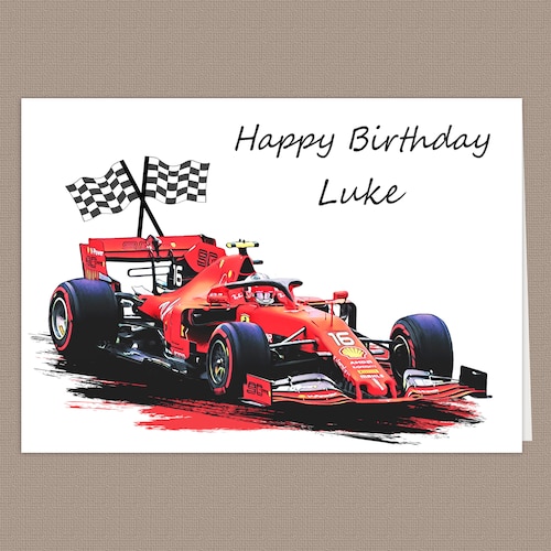 Ferrari F40 Happy Birthday Card Custom Name Supercar Classic - Etsy