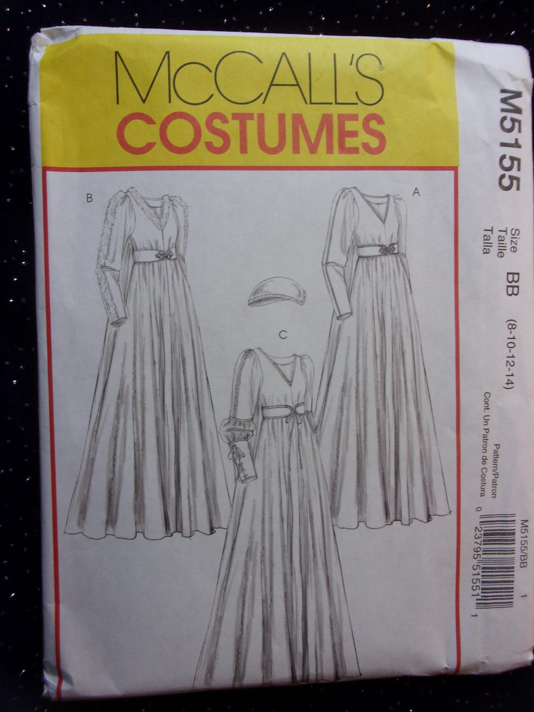 Renaissance Dress Sewing Pattern-princess-nobility Attire-puffed ...