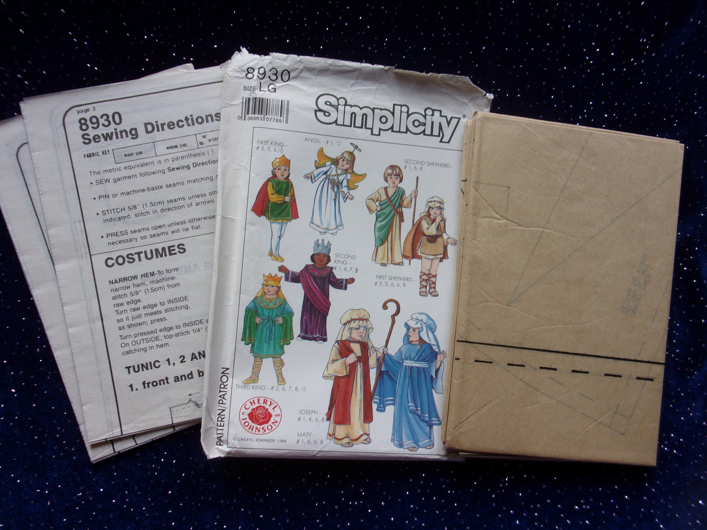 Simplicity Nativity Costumes Sewing Pattern 8930: Child & Adult Sizes ...