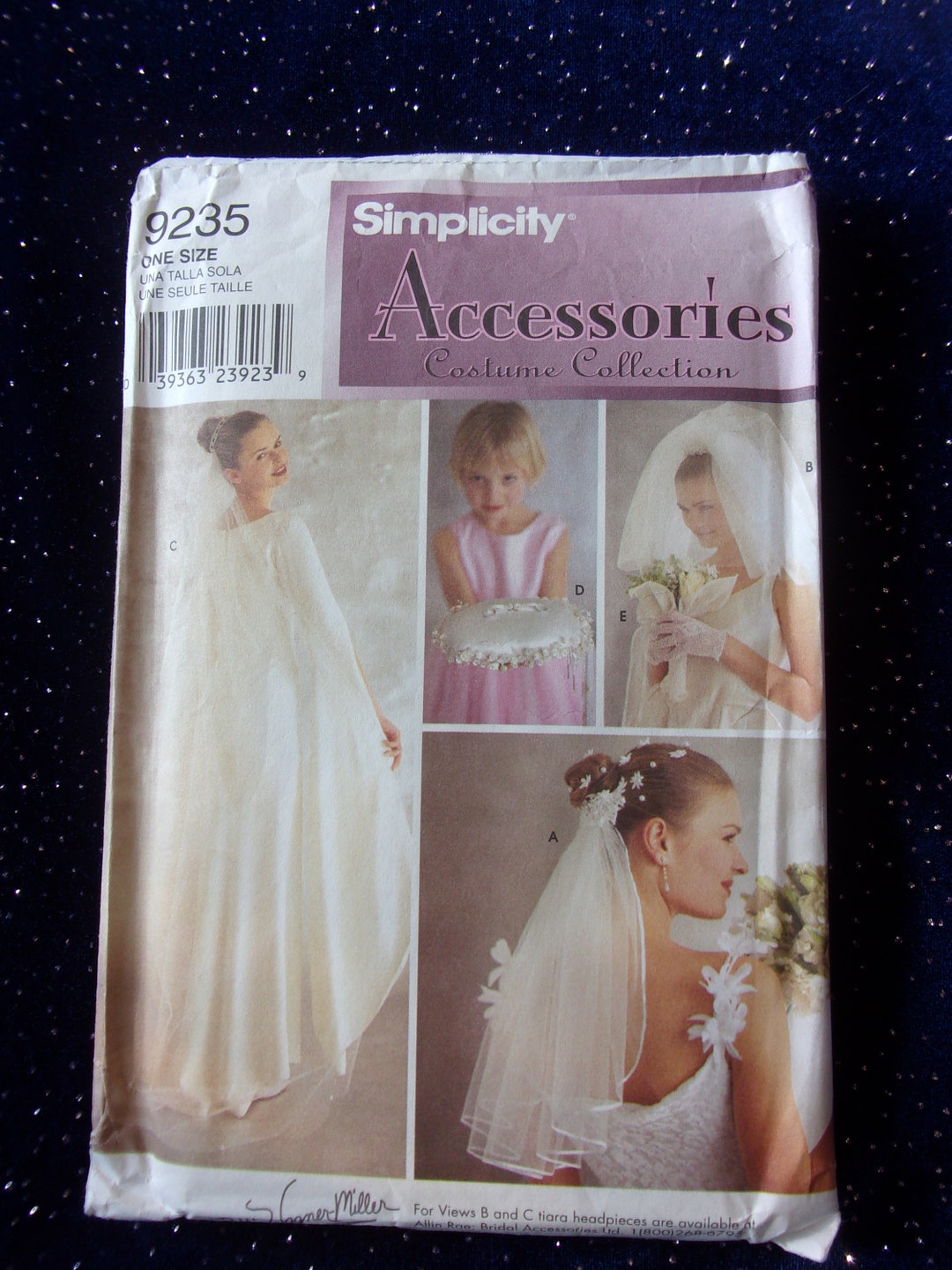 Simplicity 9235 Wedding Veils & Accessories Sewing Pattern- Bridal ...