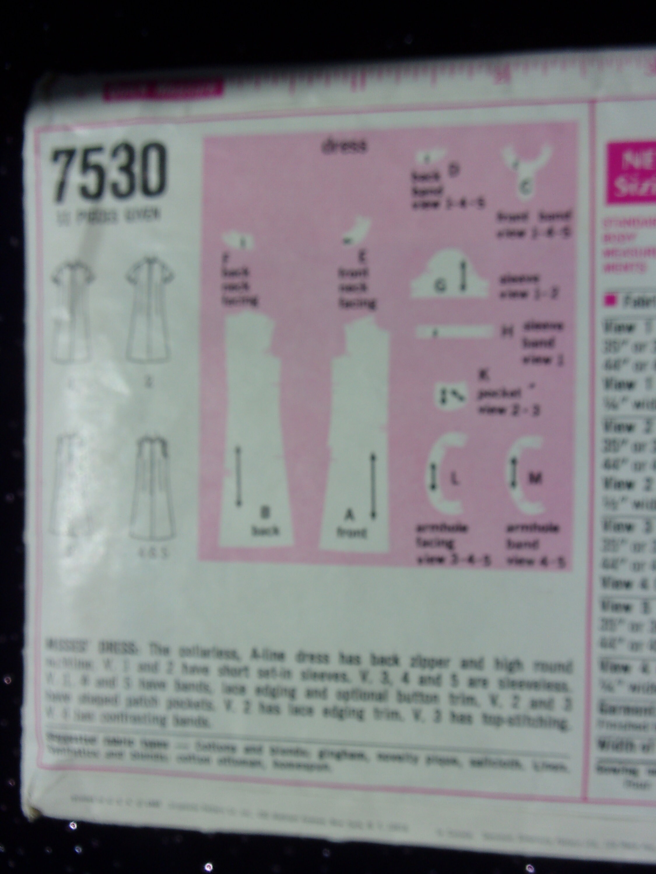 Retro 60's Simple A-line Dress Sewing Pattern Sleeve and Neckline ...