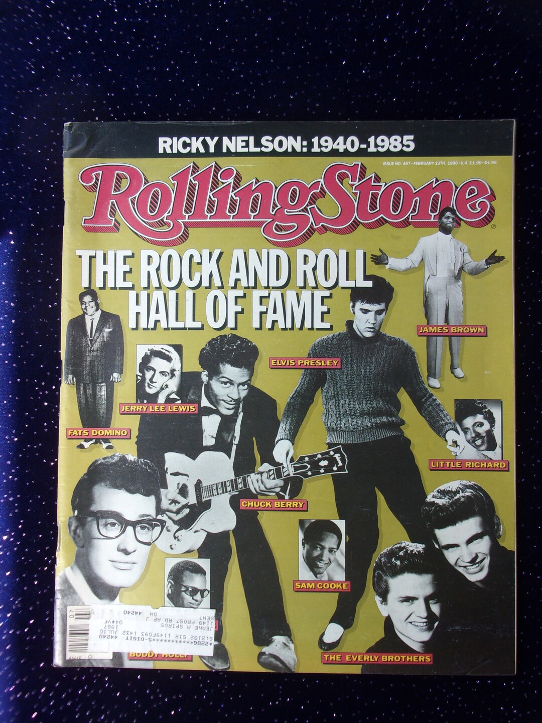 Ricky Nelson-vintage 80's Rolling Stone Magazine-1986- Issue#467- Rock ...