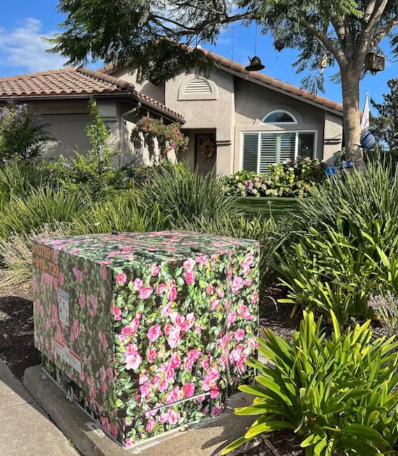 Yard Utility Box Covers Utility Box Cover Outdoor Etsy