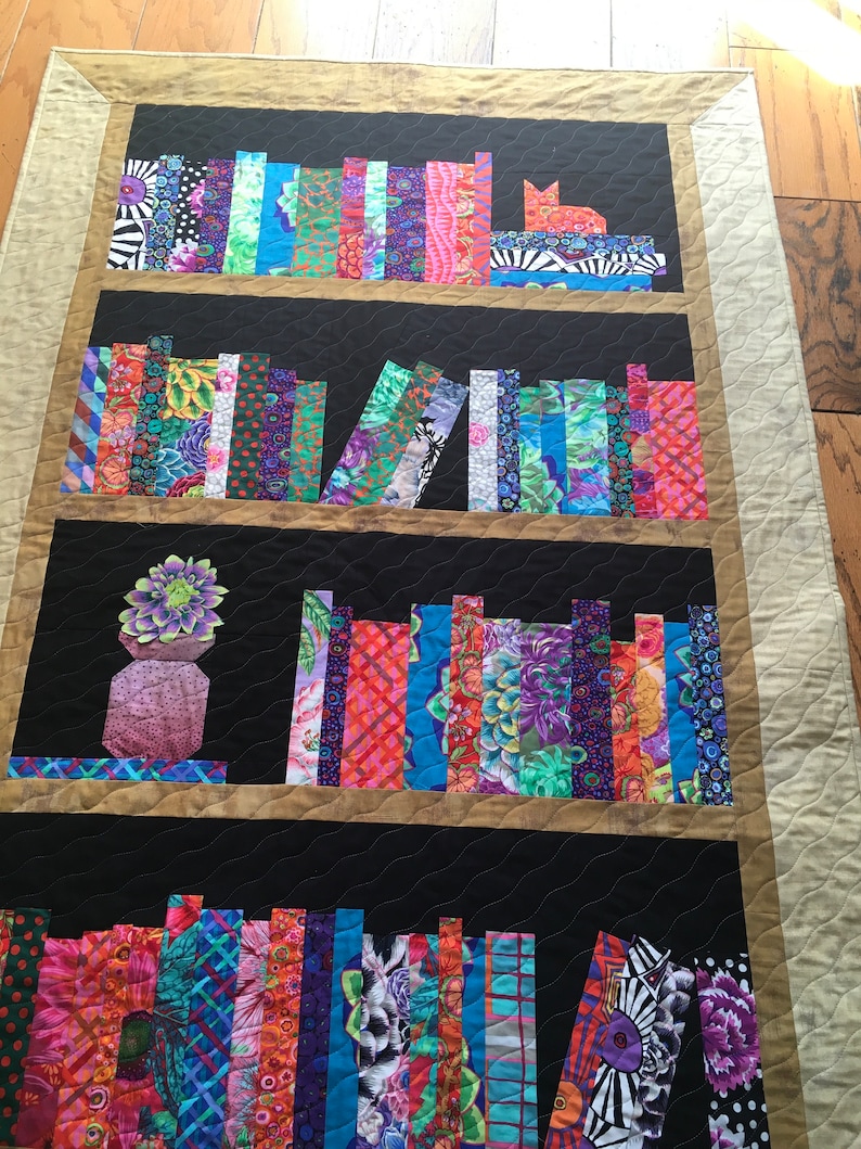 Kaffe Fassett Bookcase/library Quilt/ Wall Hanging Made to Order - Etsy
