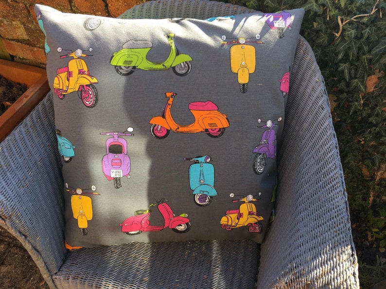 Retro Moped Scooter Floor Cushion - Etsy