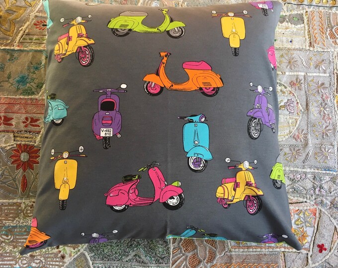 Retro Moped Scooter Floor Cushion - Etsy