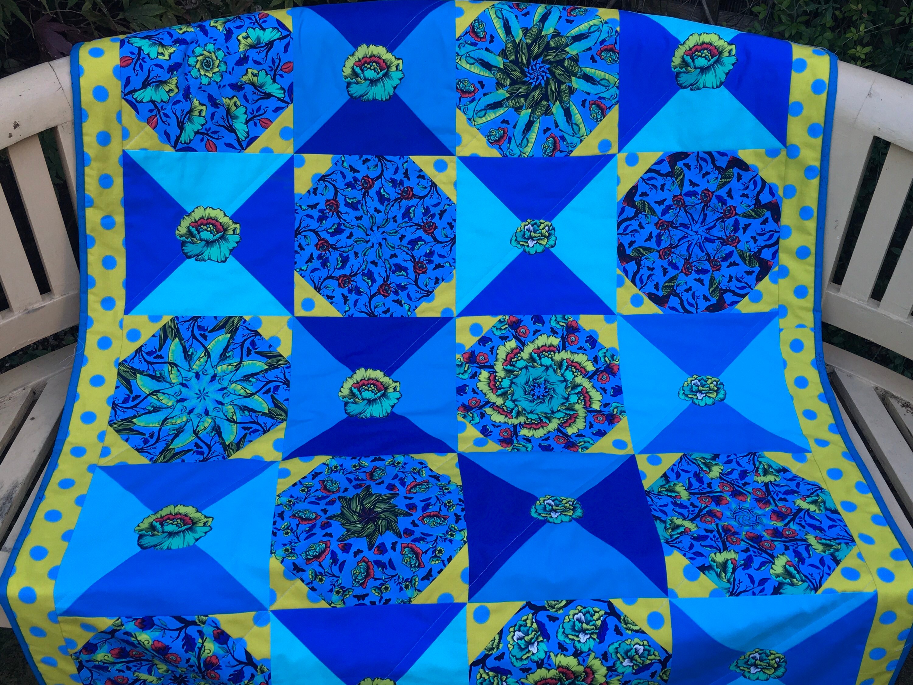 Tula Pink Patchwork Quilt - Etsy