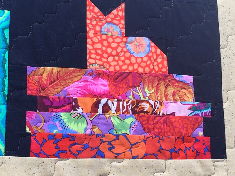 Kaffe Fassett Bookcase/library Quilt/ Wall Hanging Made to Order - Etsy