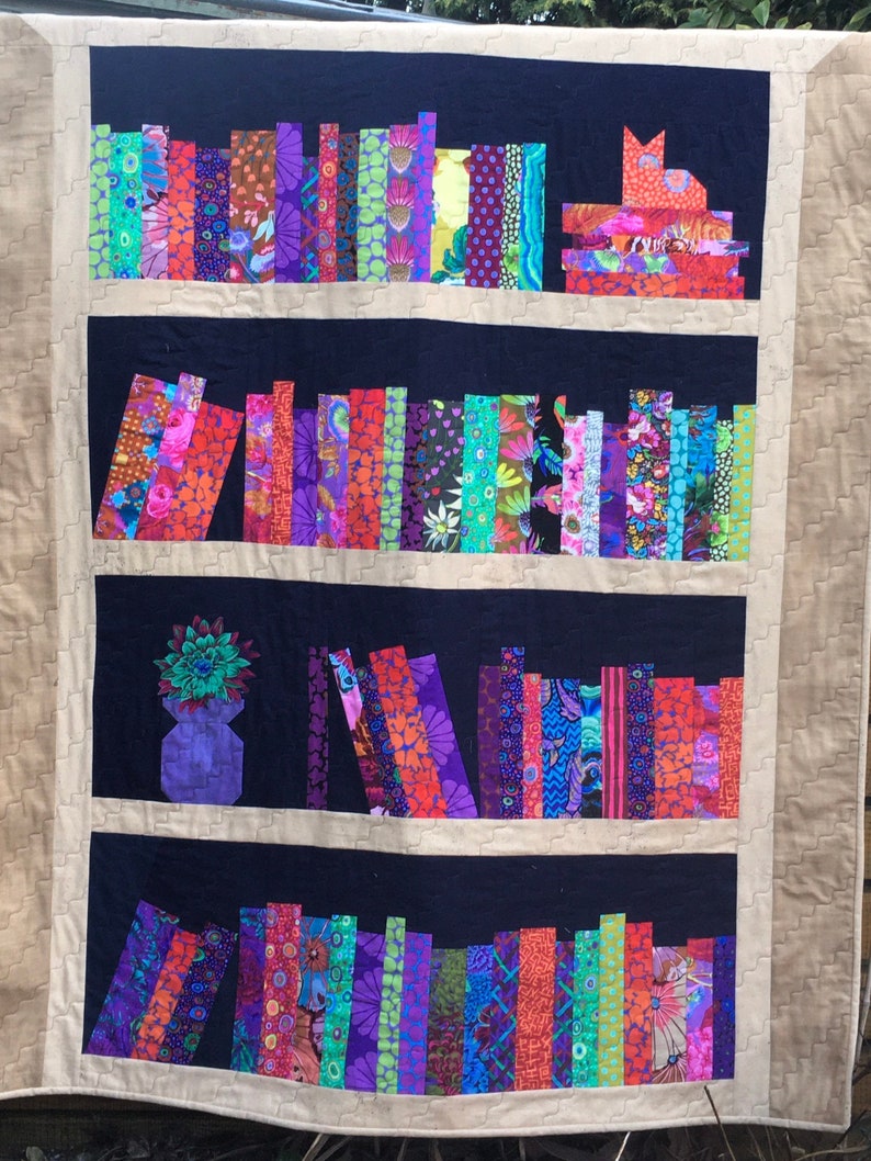 Kaffe Fassett Bookcase/library Quilt/ Wall Hanging Made to Order - Etsy