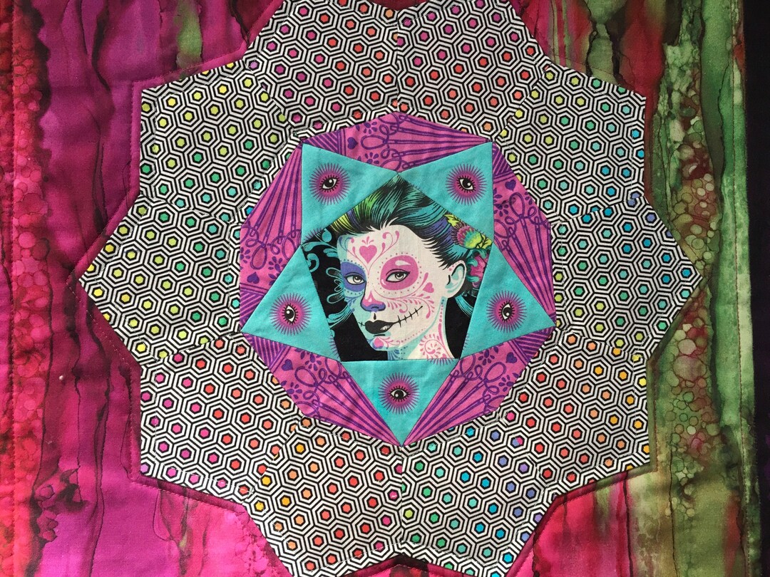 Quilted Tula Pink Table Topper/ Wall Hanging - Etsy