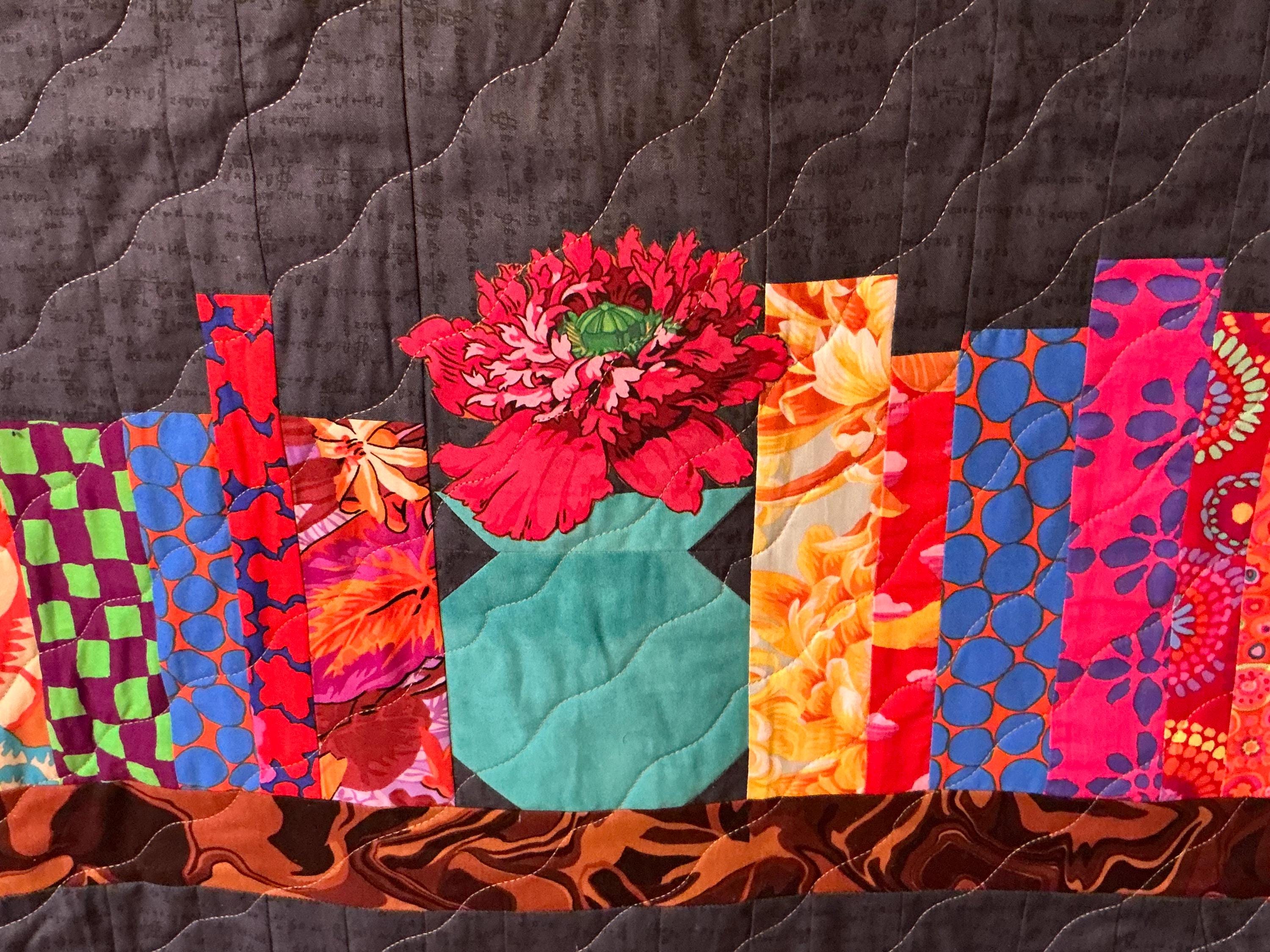 Kaffe Fassett Bookcase/library Quilt/ Wall Hanging Ready to Ship - Etsy