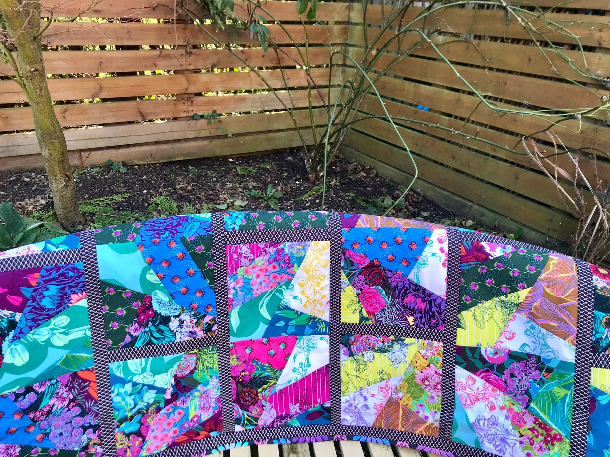 Anna Maria Horner Crazy Patchwork Bed Runner/table Runner With Optional ...