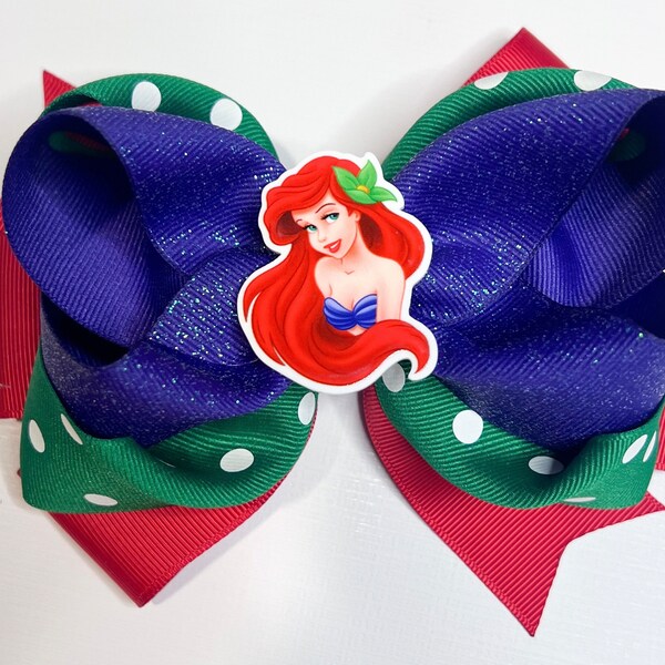 Ariel Hair Bow - Etsy
