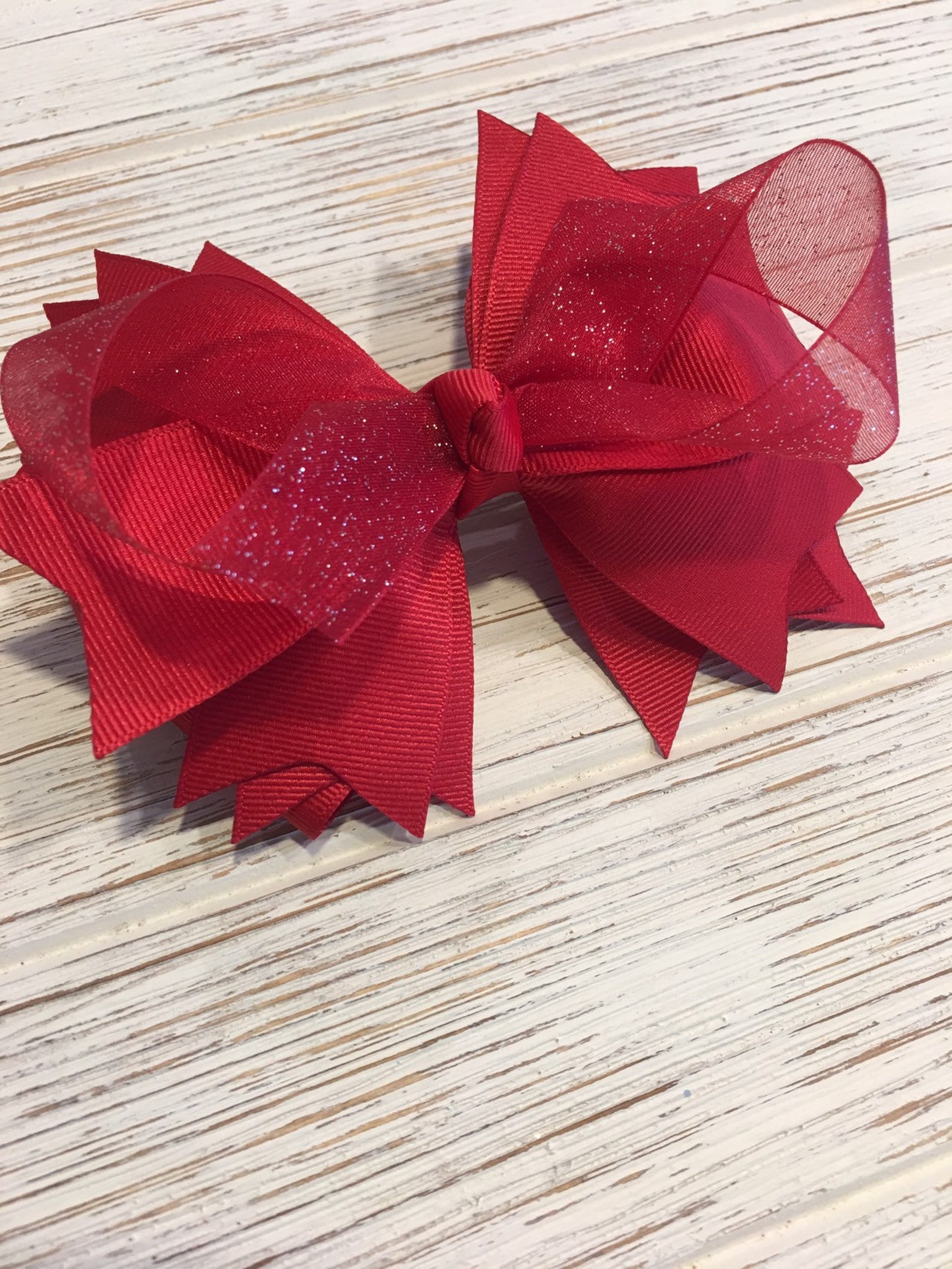 5 Solid Red Boutique Hair Bow Red Hair Bow Red - Etsy
