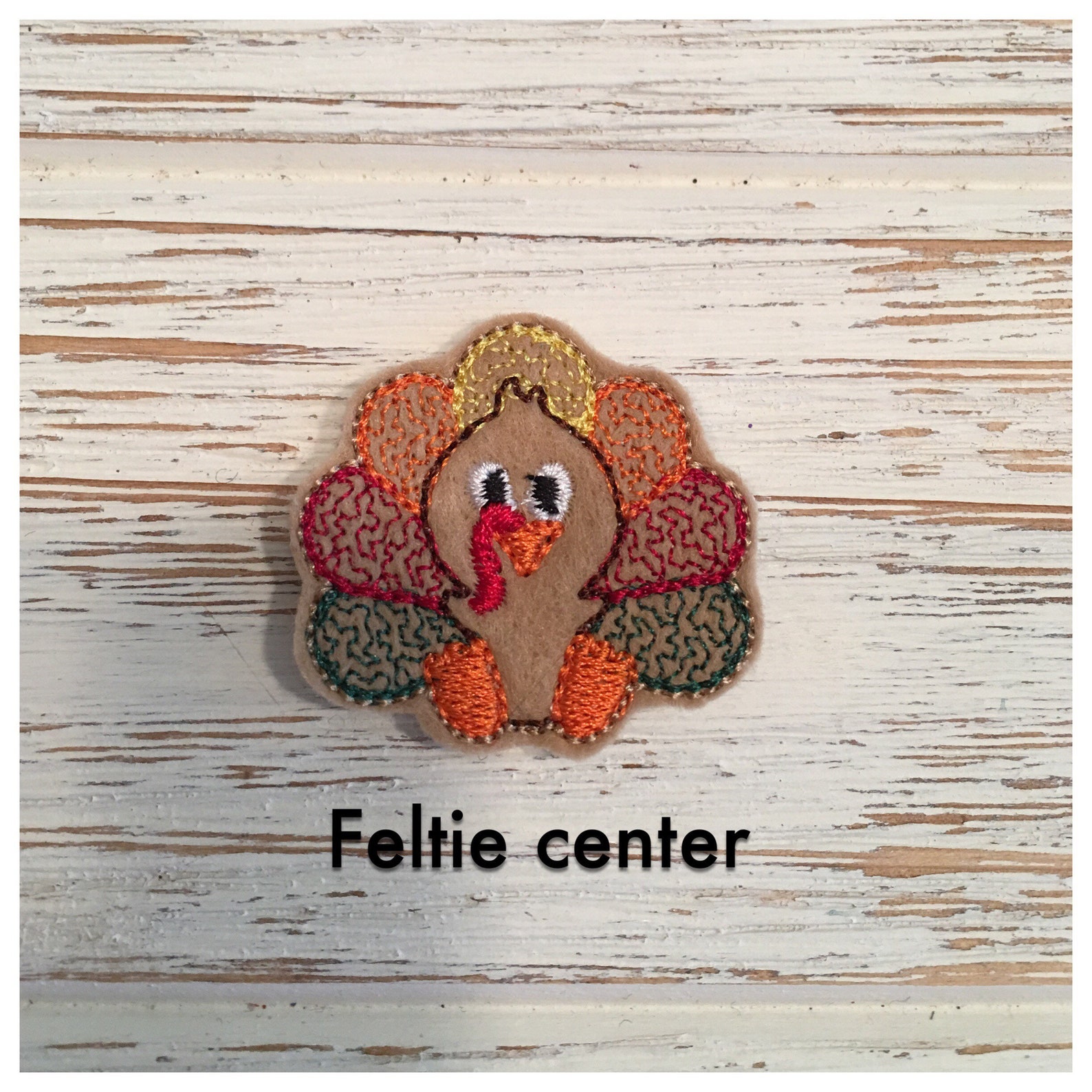 Made to Match Ricrac & Ruffles Turkey Trot Hair Bow Turkey - Etsy