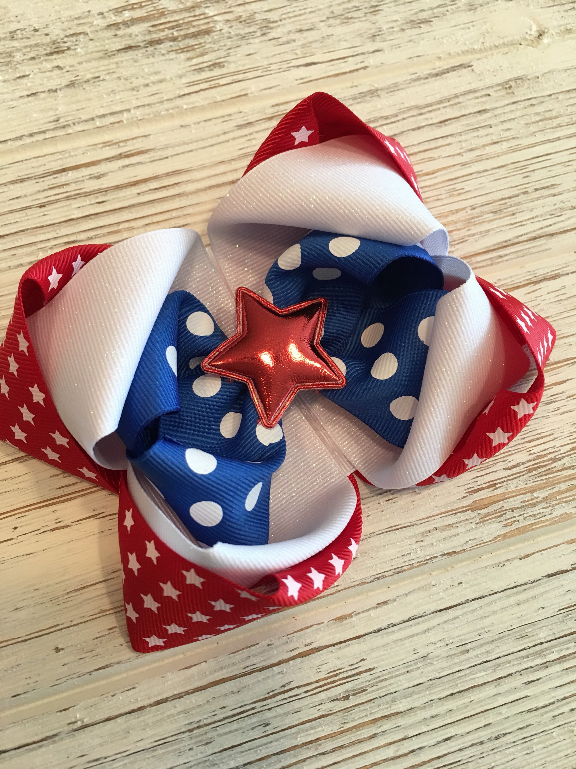 Made to match RicRac & Ruffles Tis of Thee hair bow Tis of | Etsy